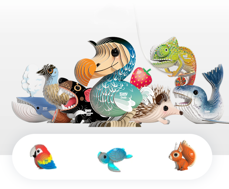 Explore the World of Eugy 3D Animal Puzzles - Eco-Friendly Animal Toys – 3dstorekw